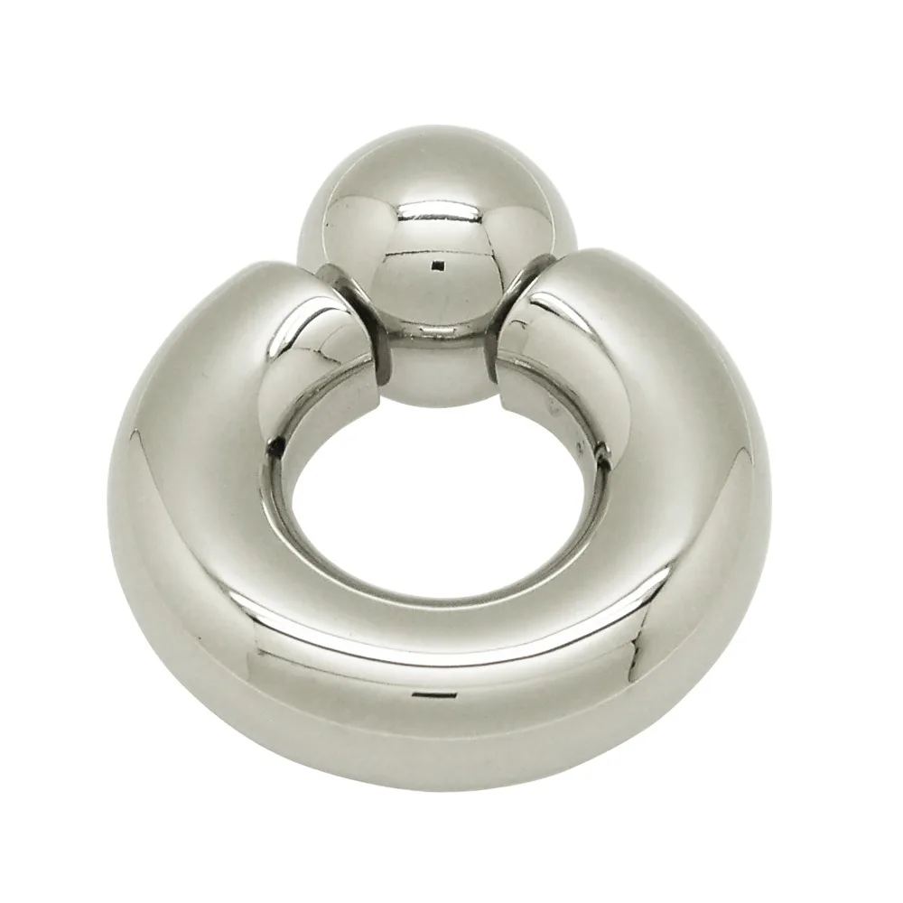 8MM THICK TITANIUM BODY PIERCING JEWELRY SCREW IN BALL RING FOR MAN ...
