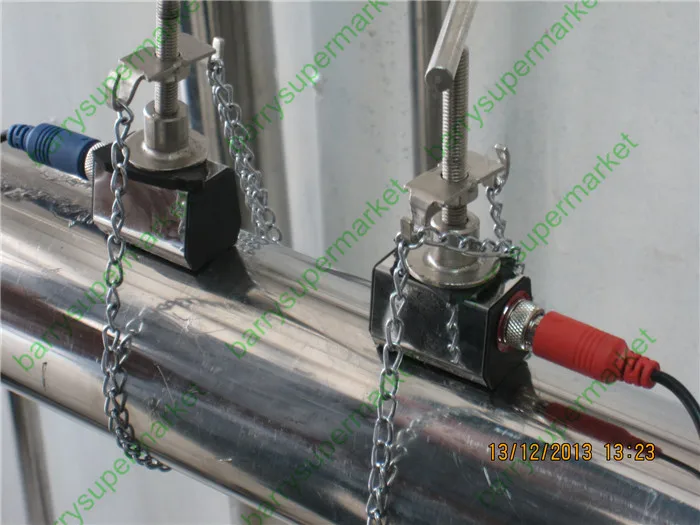 portable ultrasonic flowmeter water digital flow meter sensor counter ...