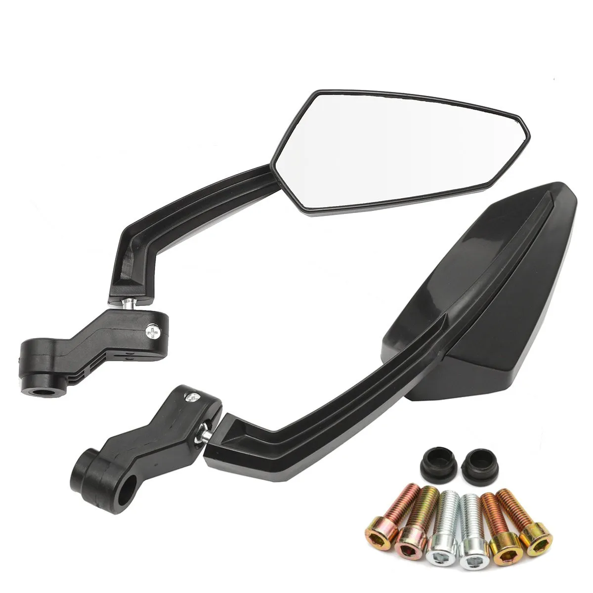 Buy 2pcs 8mm 10mm Motorcycle Custom Rearview Side