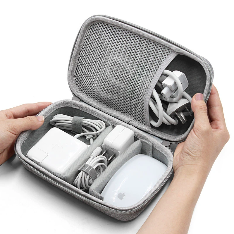 Hard Shell Digital Gadgets Storage Bag For Mac Adapter Mouse Data Cable ...