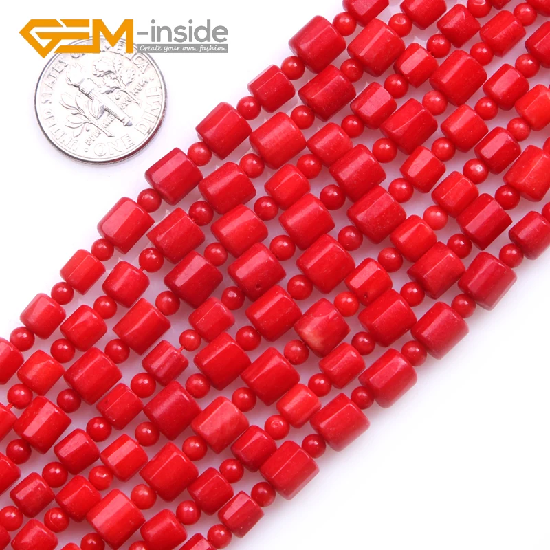 Gem-inside 3-6mm Graduated Coral Beads Natural Coral Beads Loose Bead ...