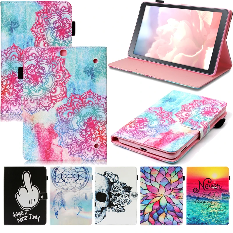 Funda de piel para tableta Samsung Galaxy Tab S2, 9,7 pulgadas, moderna, de cuero con diseño de ...