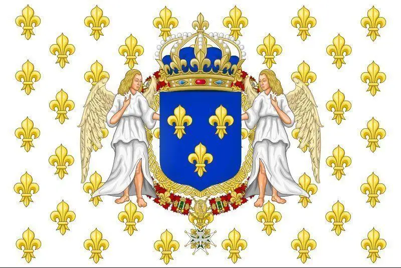 Estándar real reino de Francia 1643 1765 bandera 3ft x 5ft poliester ...