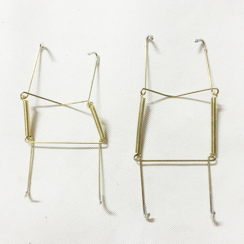 6 to 7.5 inch decorative plate spring plated gold wire metal invisible ...