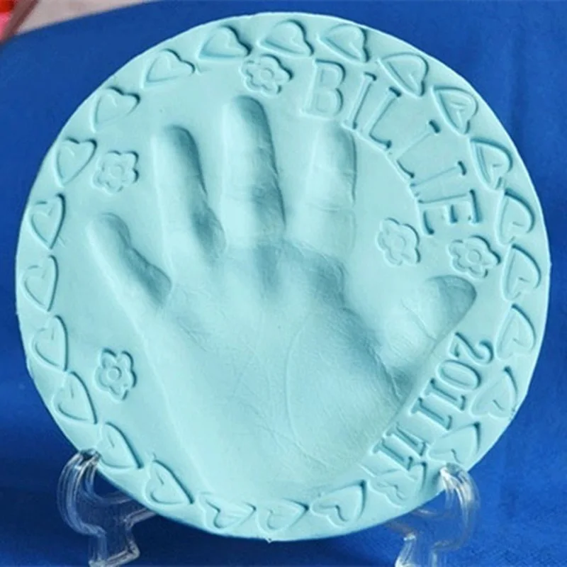 CYSINCOS Baby Care Air Drying Soft Clay Baby Handprint Footprint ...