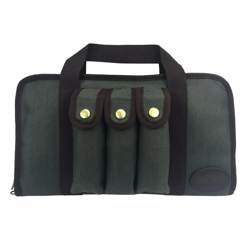 Tourbon Canvas Pistol Bags Tactical Pistol Hand Gun Magazine Carrier ...