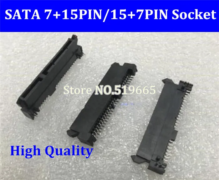 SATA-connector-female-7P-15P-22Pin-15-7-SMT-Connector-socket-90-degree ...