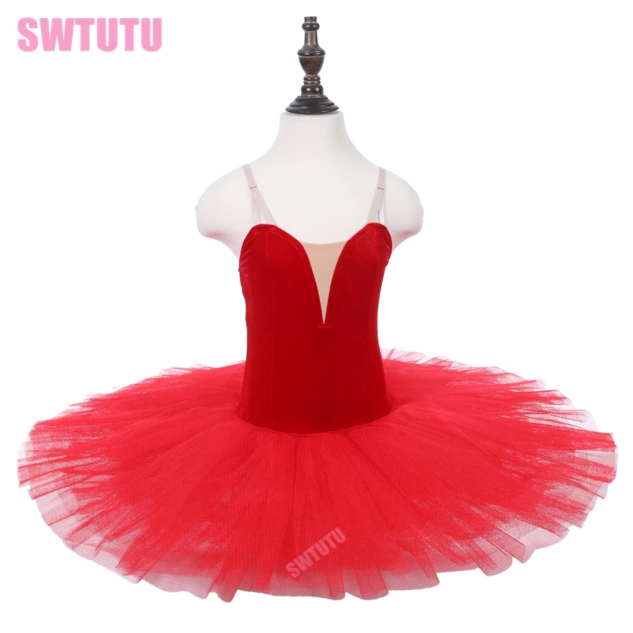 Red 7layer Skirts Ballet Tutu Girls Gymanstic Ballet Dance Tutu ...