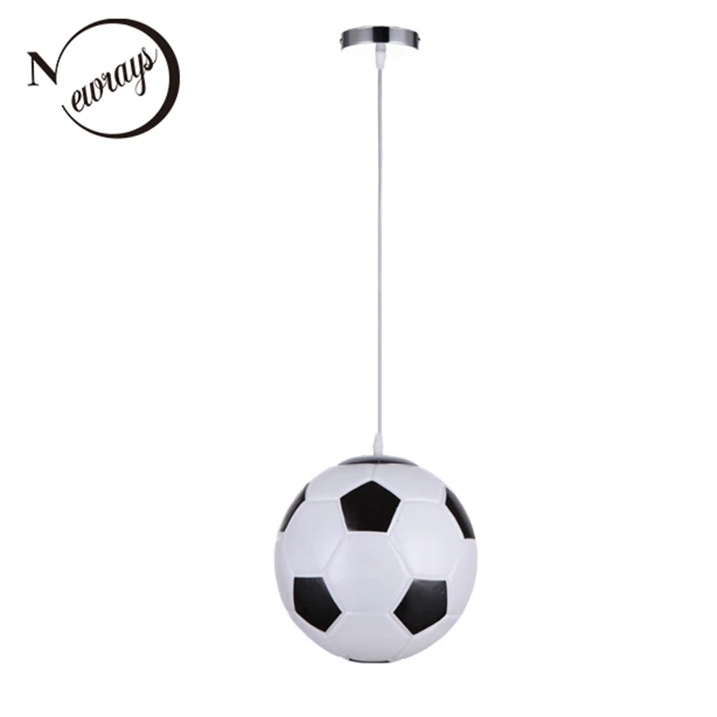 Modern novelty football glass pendant lamp LED E27 220V pendant Light ...