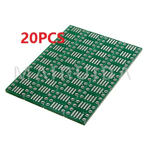 20 PCS SOP8 SO8 SOIC8 SMD to DIP8 Adapter PCB Board Converter Double ...