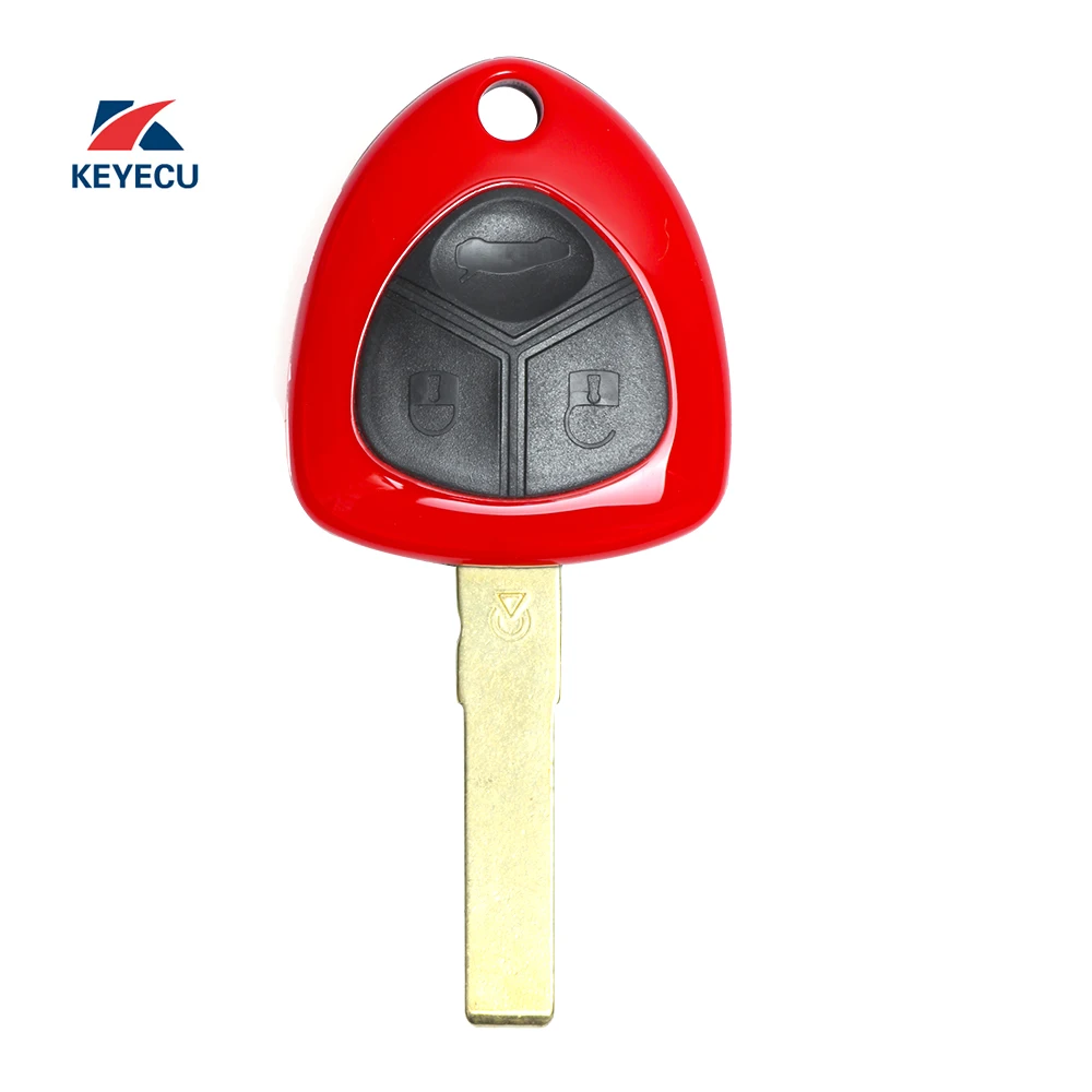 KEYECU Replacement Remote Key Shell Case Fob 3 Button for Ferrari 458 ...