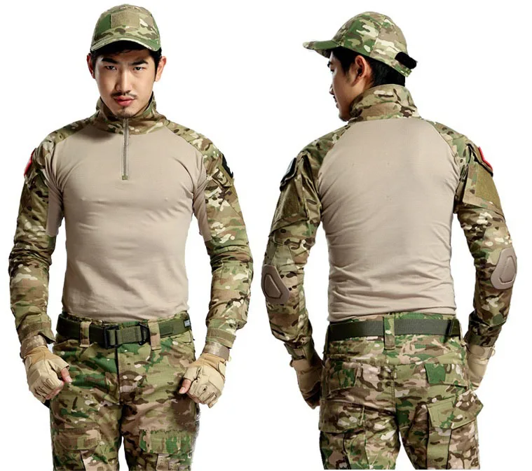 US Army Camouflage Military Combat Shirt Multicam Uniform Militar ...