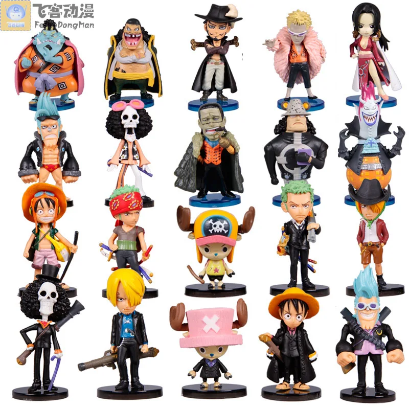 Anime Animation One Piece Luffy Zoro Figurines PVC Figures Collection ...