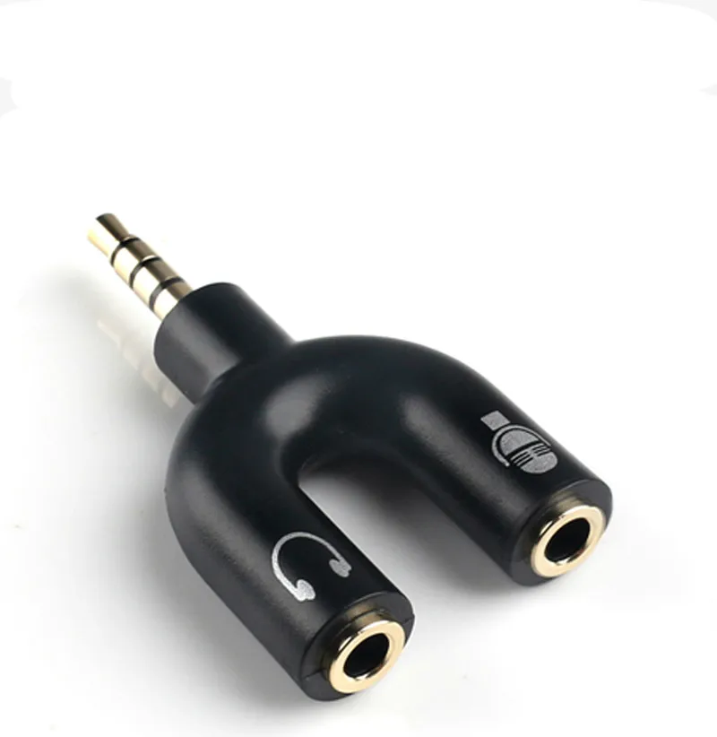 Hand notebook computer headset adapter cable hole headset microphone ...