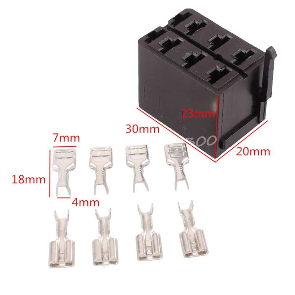 8x Female Spade Terminals & 1 Dash Rocker Switch ARB Socket Plugs Narva ...