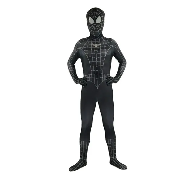 Black Red Spider Man Cosplay Costume Spiderman Costume Lycra Jumpsuits ...