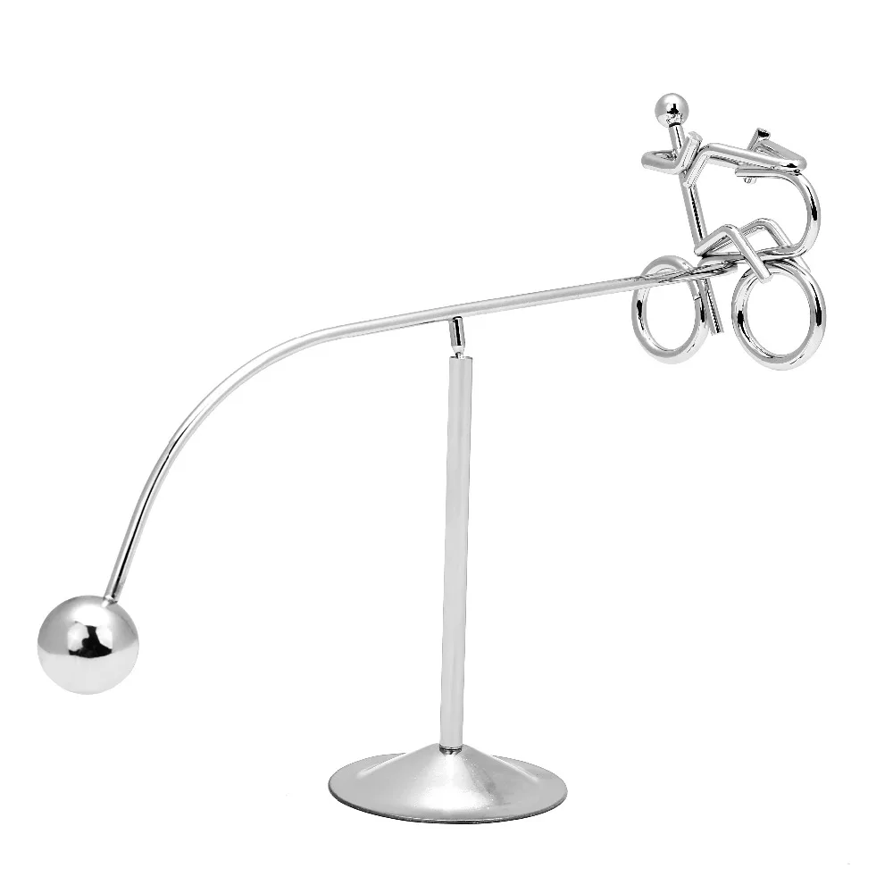 Steel Balance Art Toy Revolving Bicycle Metal Swing Mobile Balance Toy ...