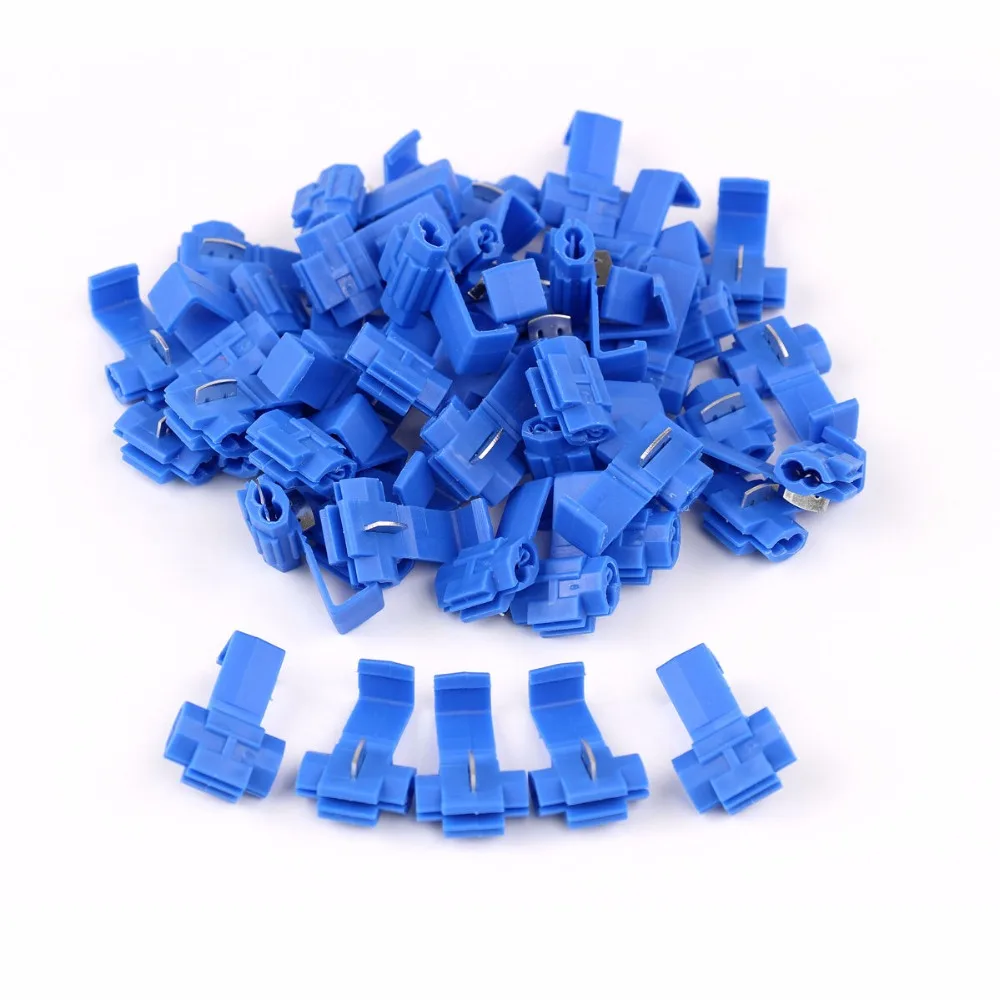50PCS 18 14 AWG Wire Connector Quick Splice Scotch Lock Wire Terminals ...