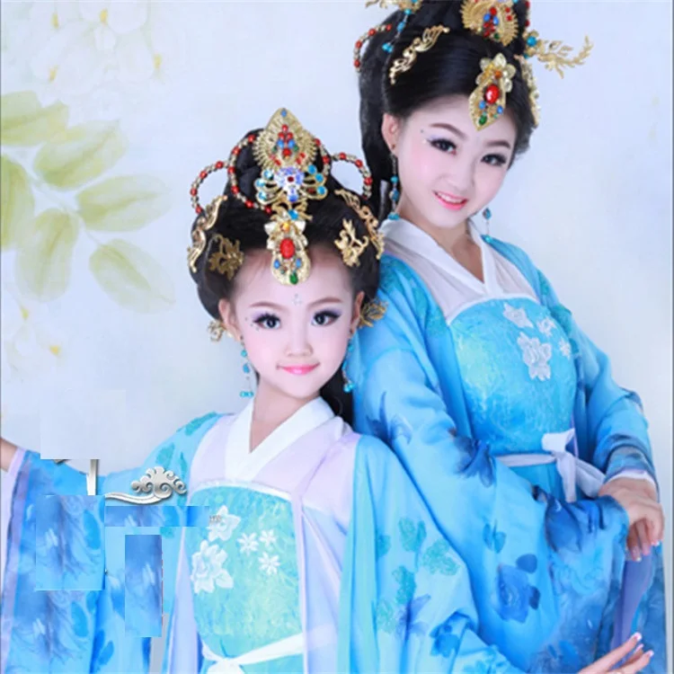 Jue Dai Yi Ren Tang Princess Mum and Daughter Parent Child Costume Sets ...