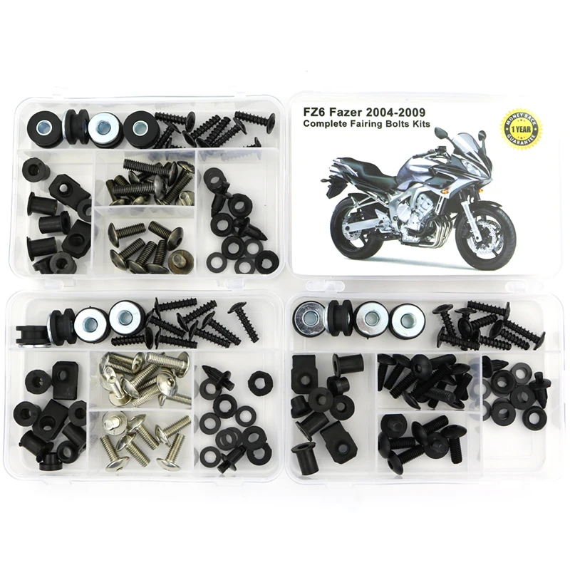 Fit For Yamaha FZ6 Fazer 2004 2009 Motorcycle Fairing Bolts Kit ...