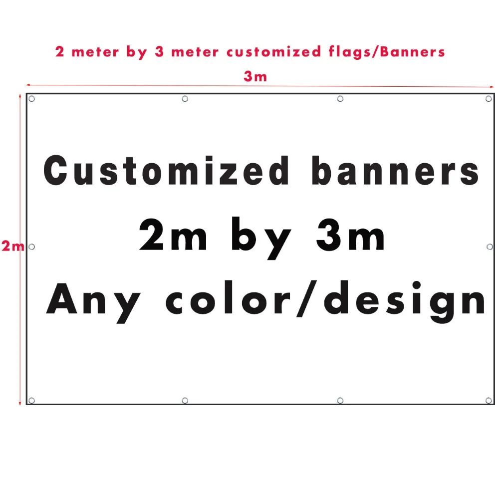 Custom-Printed-Large-Flag-Banner-2-3-Meters-Customize-Polyester-Banner ...