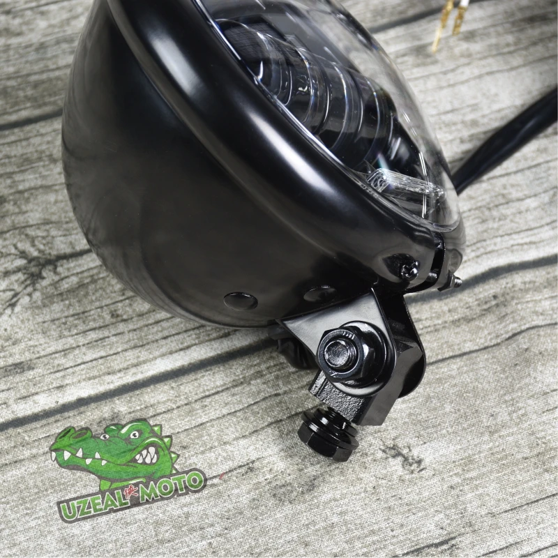 Harley Retro Motorcycle Modified LED Highlights 5.75 inch Headlights ...