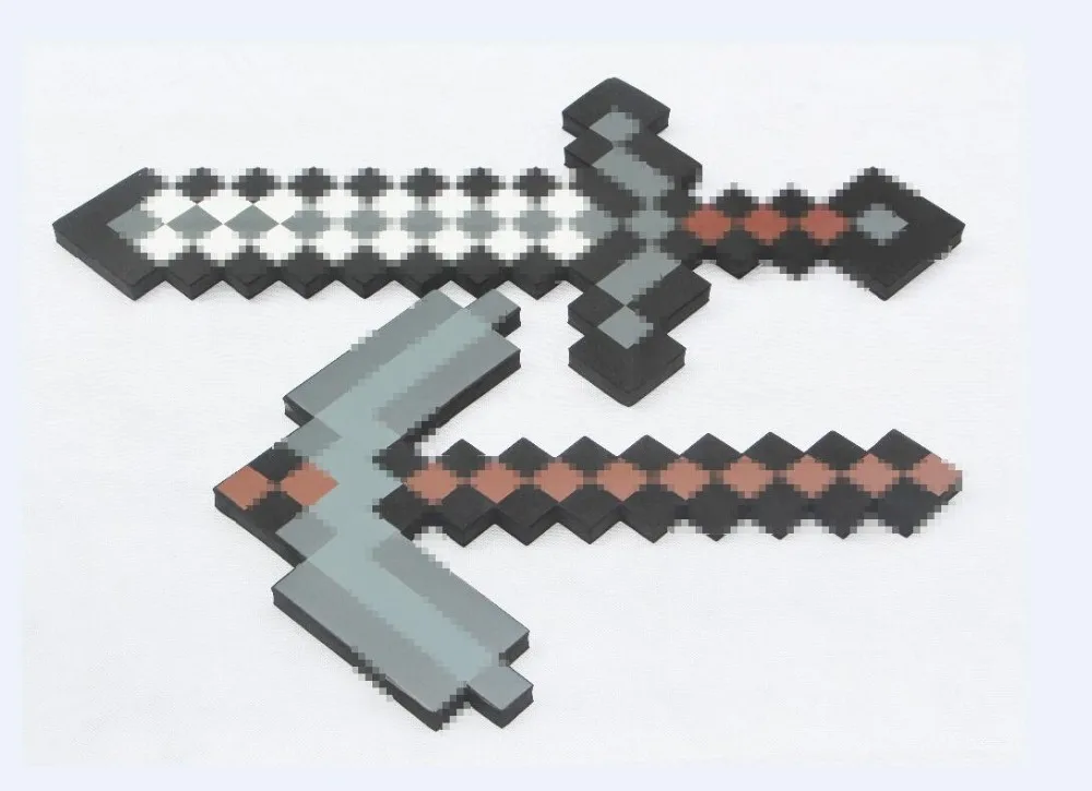 espada Minecraft,Minecraft Foam Sword & Pickaxe Toys Minecraft Game Toy ...