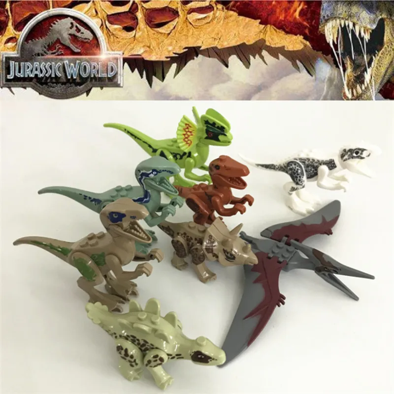 Jurassic Building Blocks Park Dinosaur World Toys - World 2023 Building ...