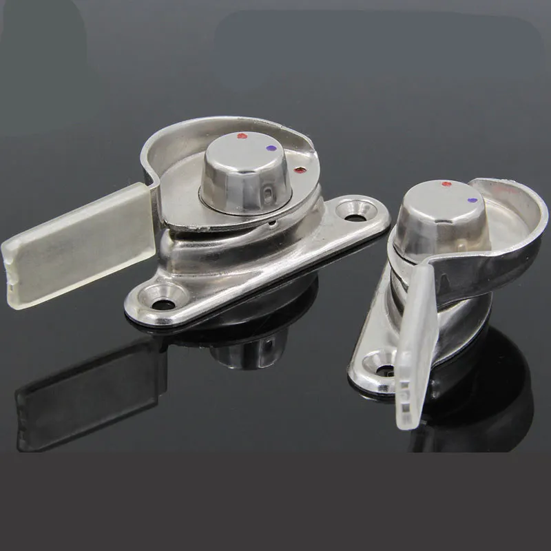 Stainless steel push pull window lock translational aluminum alloy ...