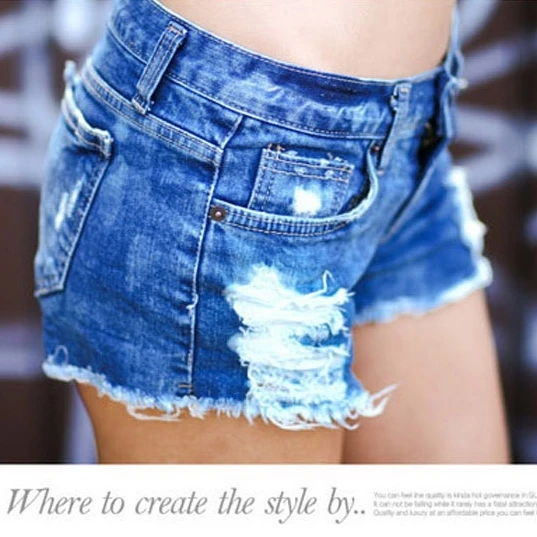 Femmes Shorts 2017 D'été Denim Shorts Femmes Jeans Courts Feminino Trou ...