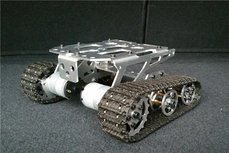 RC Metal S100 Tank Chassis Robot Crawler Tracked Tank Chassis Smart Car ...