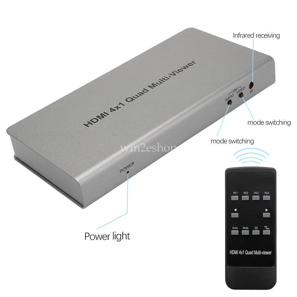 Купить 4 порта 4х1 мульти-просмотр квада HDMI экран в режиме реального ...