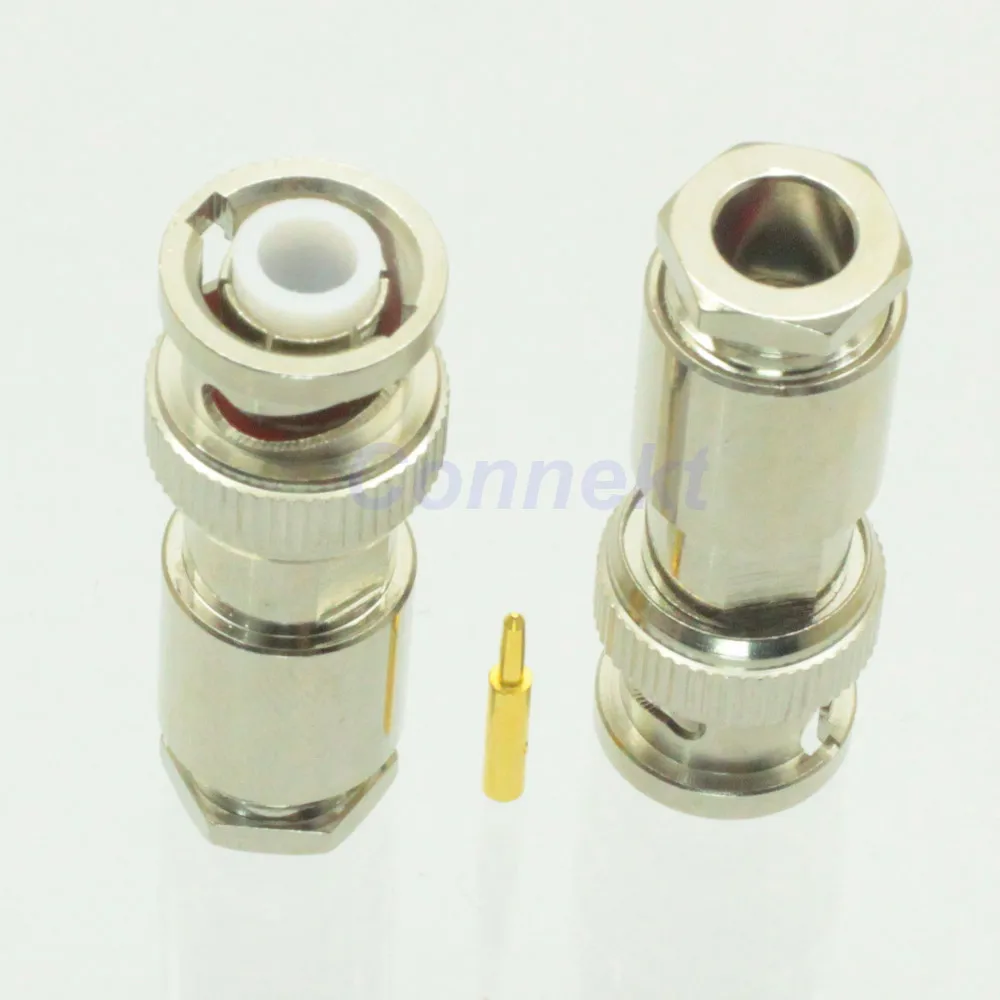 BNC male high voltage power RF connector MHV 3000V clamp RG58 RG142 ...