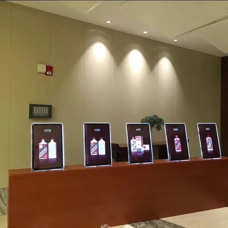 A3 Stand Crystal Frame Advertising Led Light Box,standoff Illuminated ...