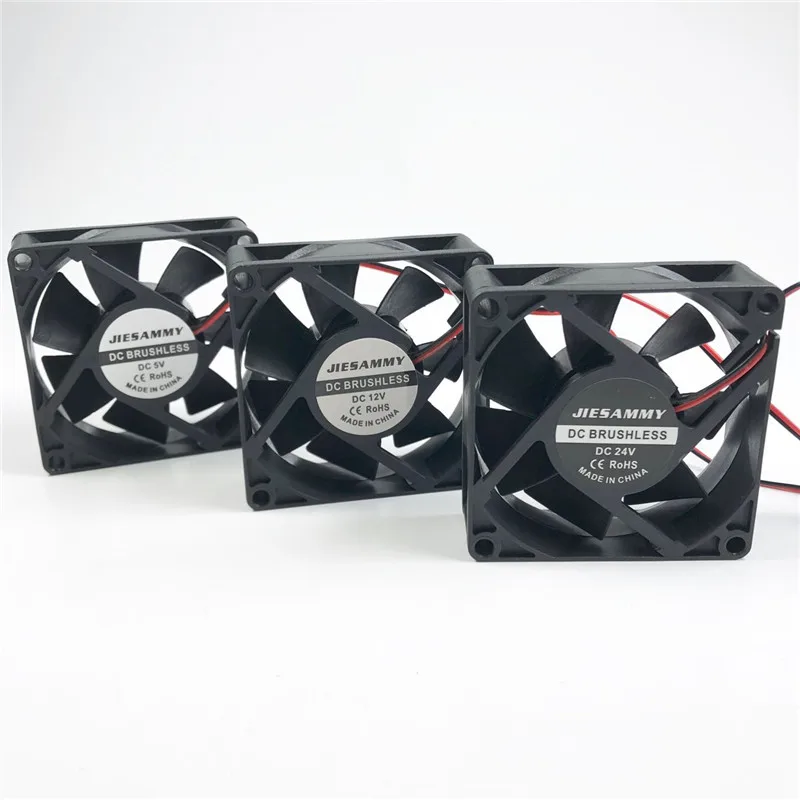 Computer fan 70mm super silent 18dBA 5V 12V 24V USB Cooler 70 x 25mm ...