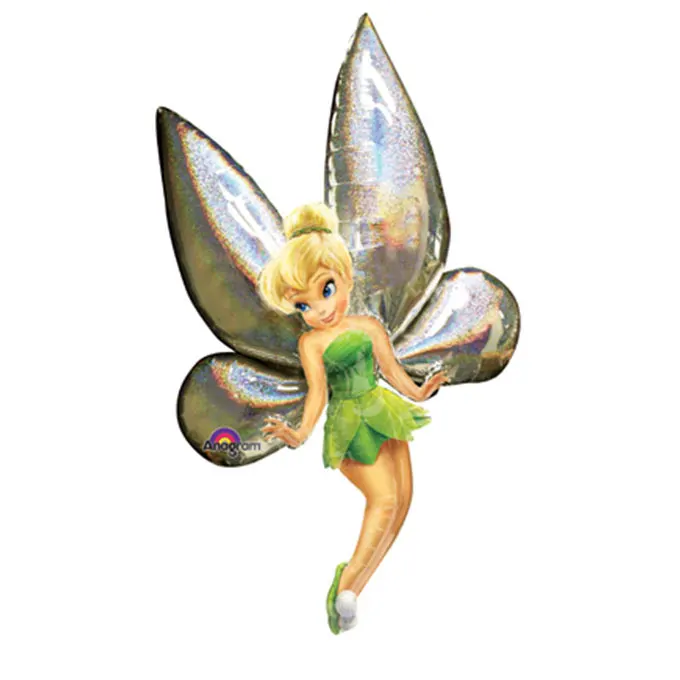 1pcs Giant Cartoon Tinker Bell Shape Anagram Foil Balloons Air ...
