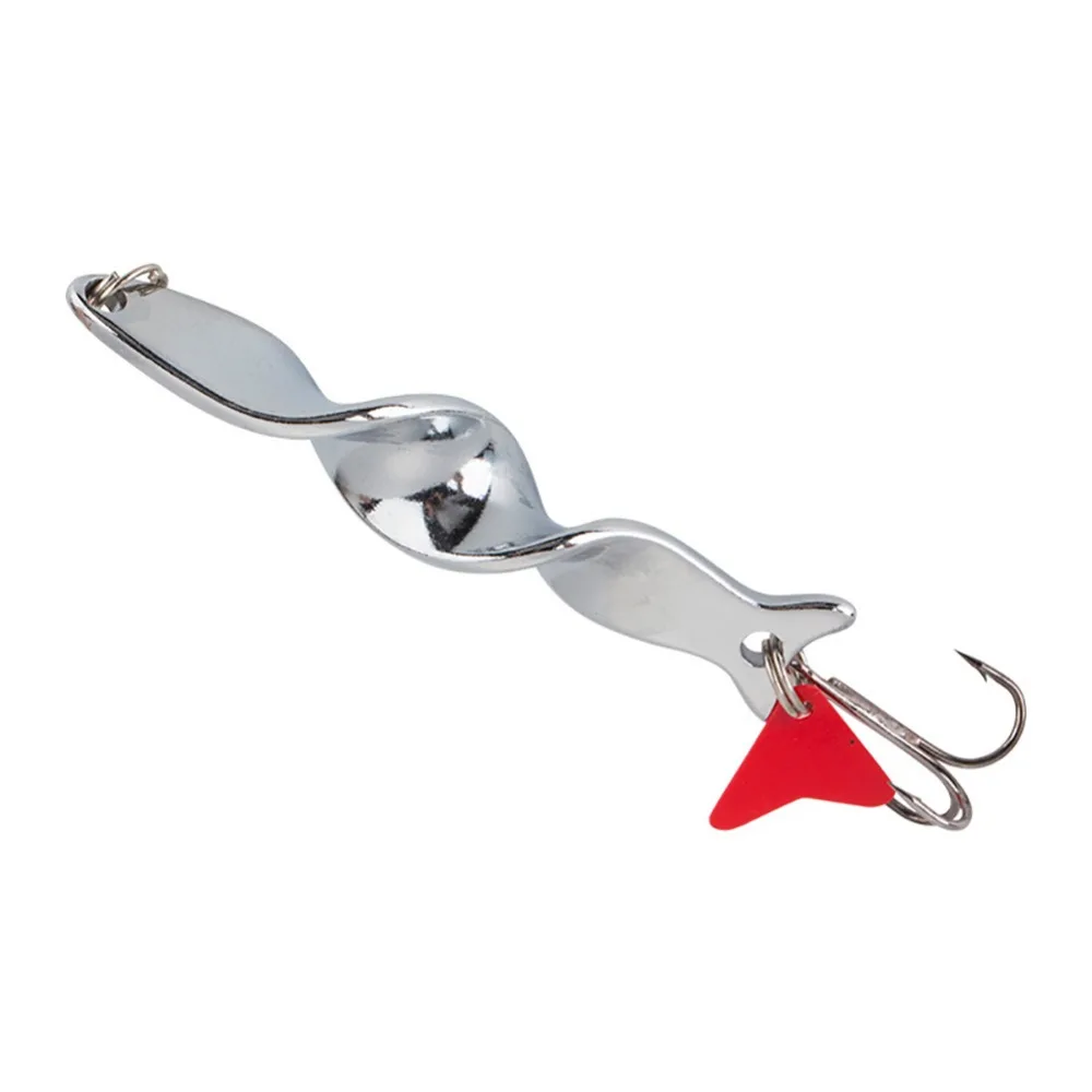 High Quality Silver Fishing Spoon Lures Sequins Spinner Metal Hard Bait ...