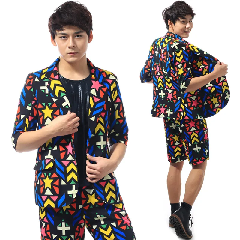 New 2018 Korean men's clothing GD hair stylist fashion suit suits ...