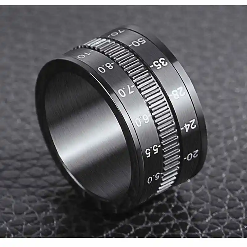 Stainless-Steel-Men-s-Rings-Hip-Hop-12mm-Black-Camera-Lens-Ring-for-Men ...