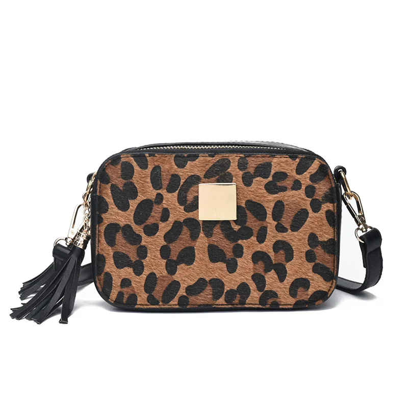 Leather Leopard Print Purse | semashow.com