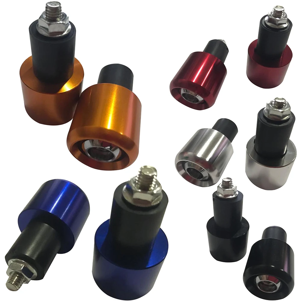 2pcs 22mm Aluminum Motorcycle Handle Bar End Grips Cnc Balanced Slider