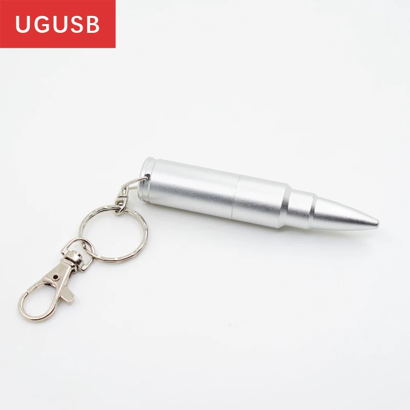 Silver Bullet Pendrive Keychain Usb flash drive Metal Pen drive Usb ...