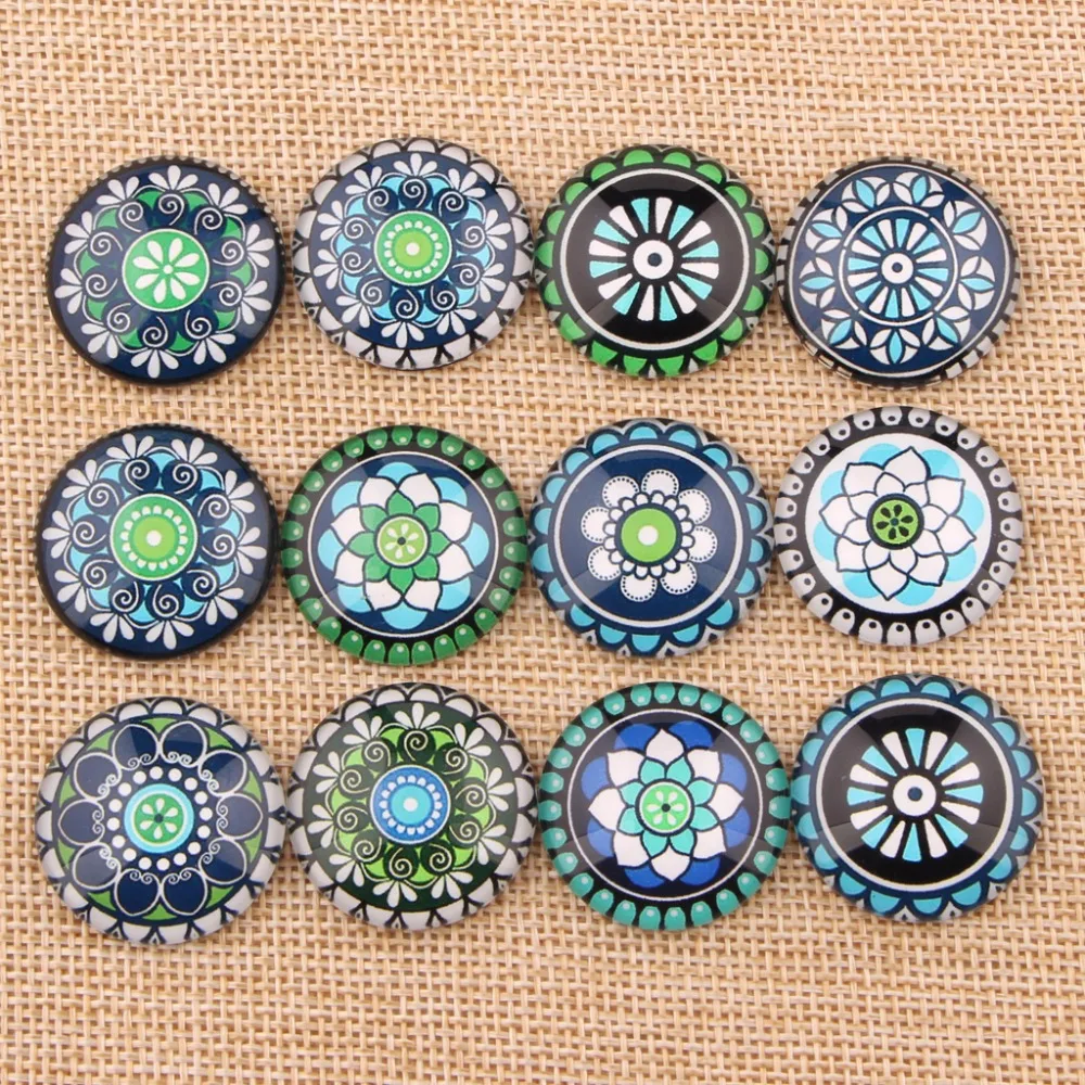 onwear-handmade-flatback-mix-symmetric-pattern-round-cabochon-12mm-20mm ...