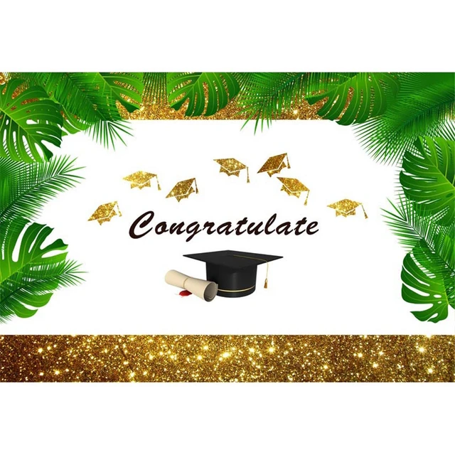 Graduation Background Wallpaper Green