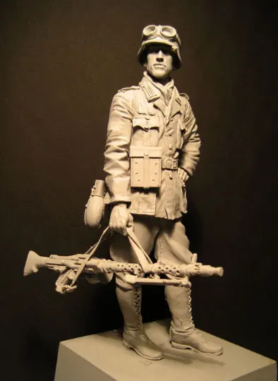 Assembly Unpainted Scale 1/16 120mm Uncolor Infantry Solider Figure ...