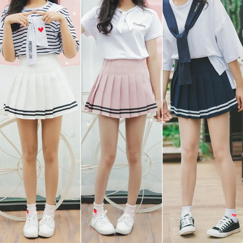 Primavera 2018 ulzzang harajuku Faldas de mujer estilo coreano verano ...