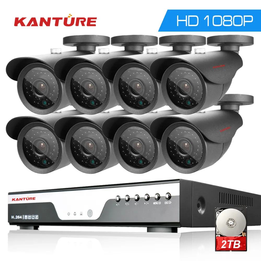 AHD 8CH HDMI 1080P DVR system video Surveillance DVR KIT 8PCS in ...