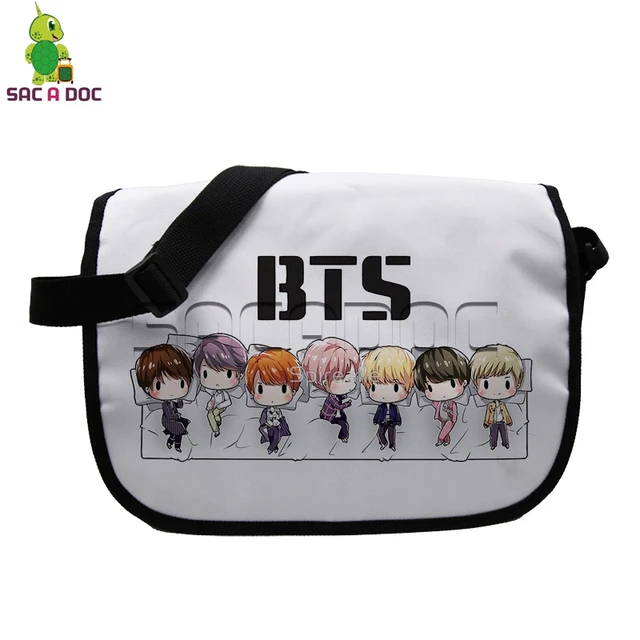 Kpop BTS V SUGA JIMIN Messenger Bag Women Men Crossbody Shoulder Bags ...
