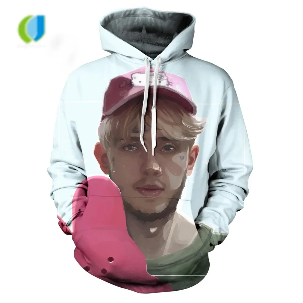 Lil peep men's 3d printed lil peep sports hooded sweatshirt ...
