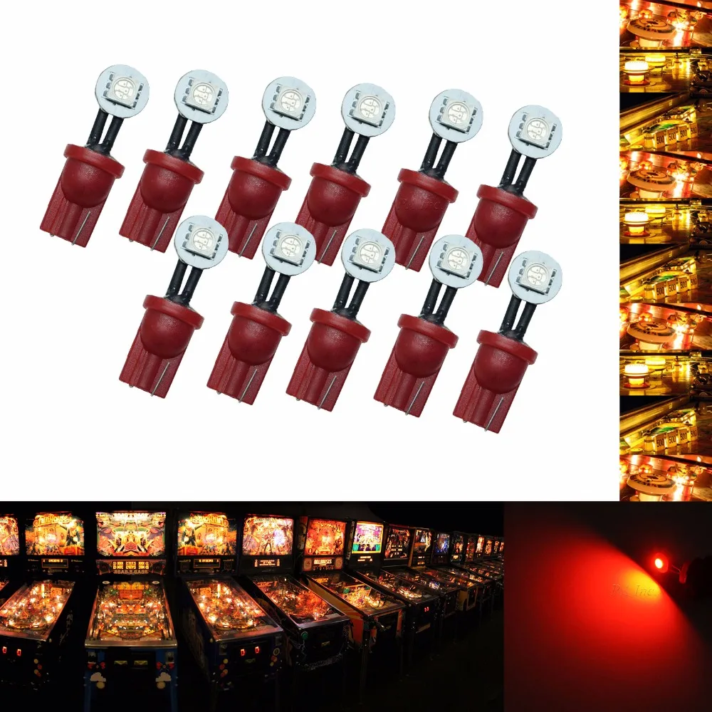 PA LED 10PCS x AC/ DC 6.3V Red Color 1SMDV 5050 Flex Light LED Pinball ...